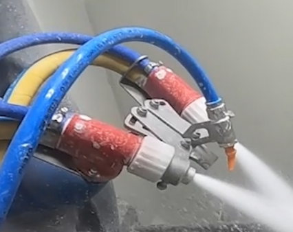 Automatic Robotic Aquablast wet blasting machine
